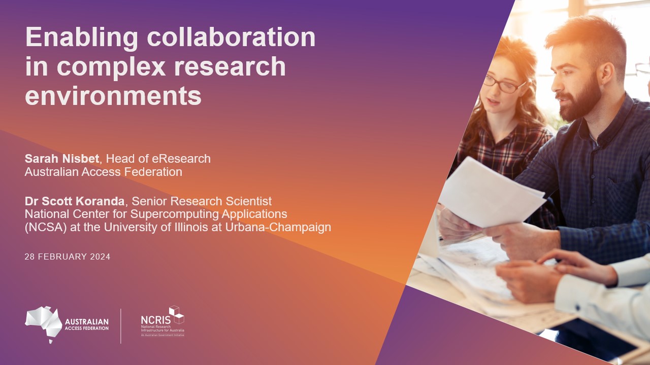 Enabling Collaboration In Complex Research Environments Information Session 2024 Australian
